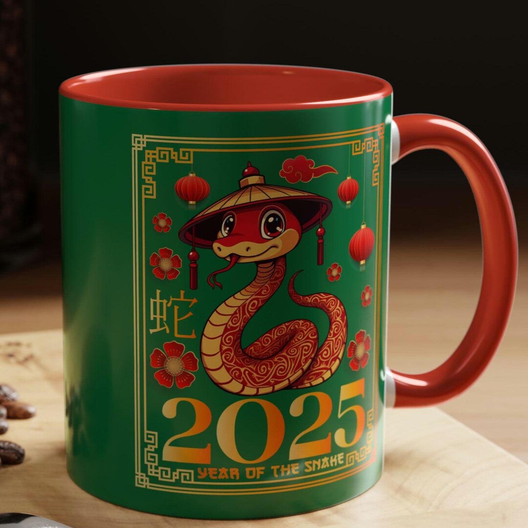 Year of the Snake Coffee Mug, Lunar New Year Tea Cup - Etsy