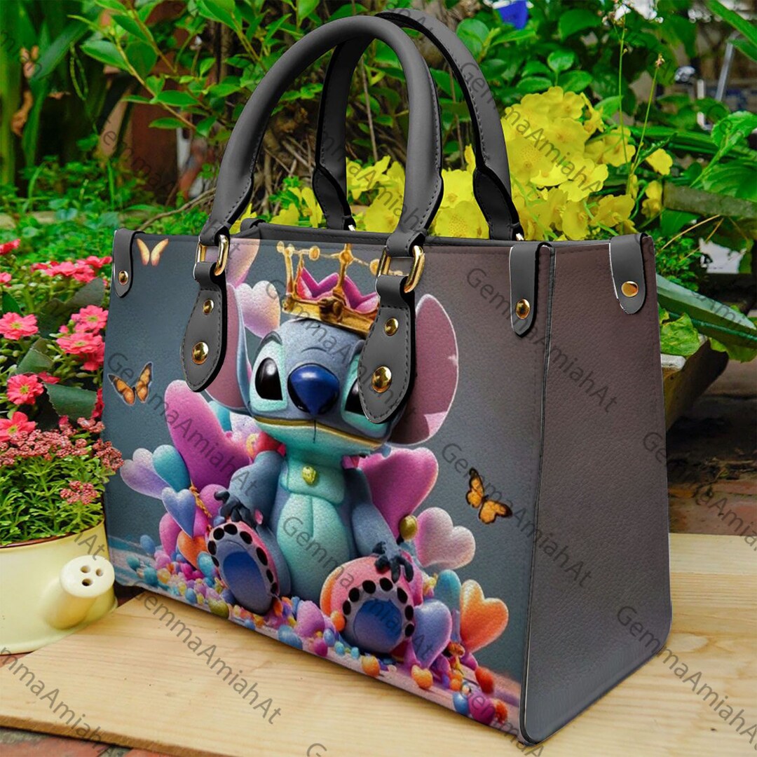Stitch Handbag, Disney Lilo and Stitch Leather Bag, Shoulder Bag ...