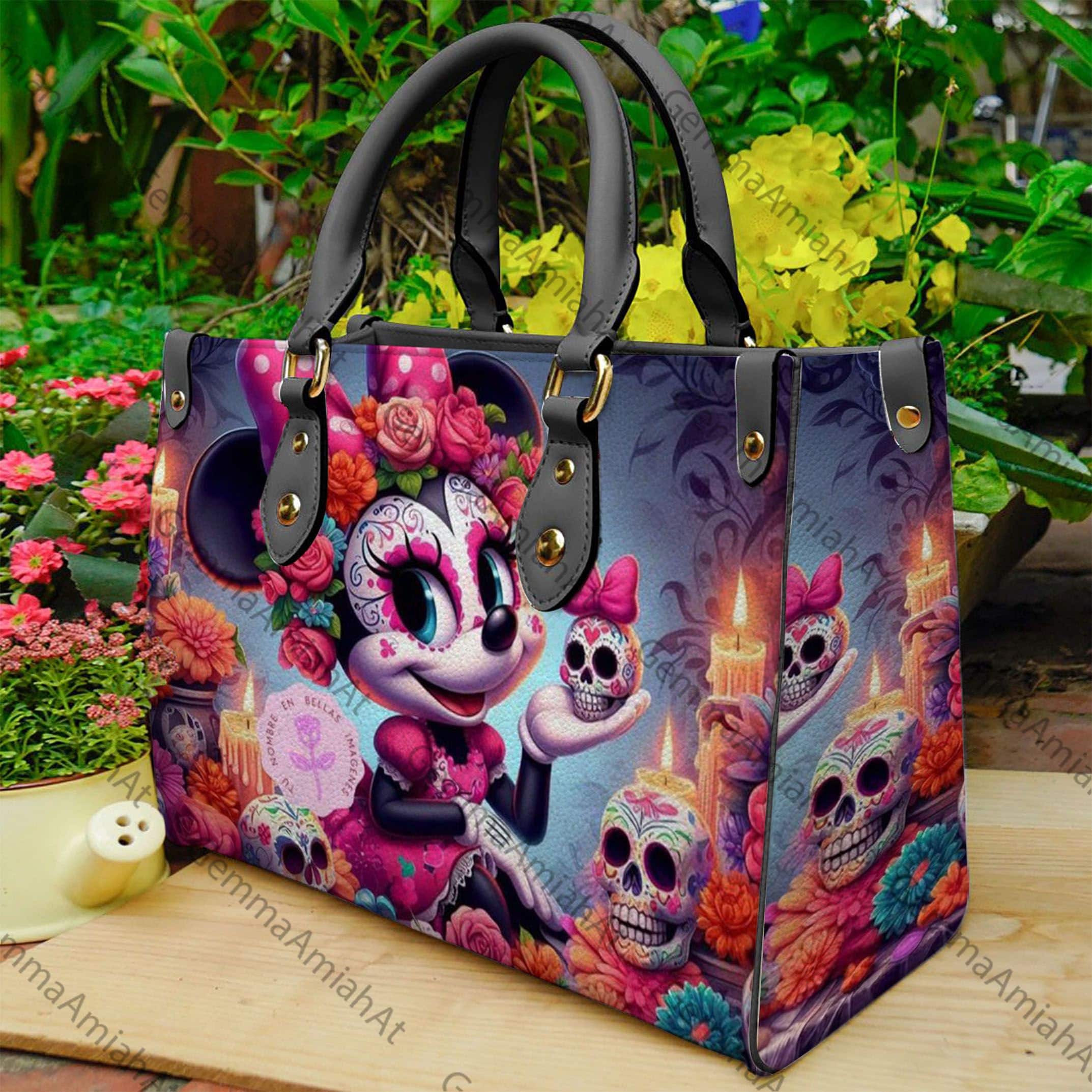 Minnie Mouse Women Leather HandBag, Vintage Disney Bags sold by Tuxedo ...