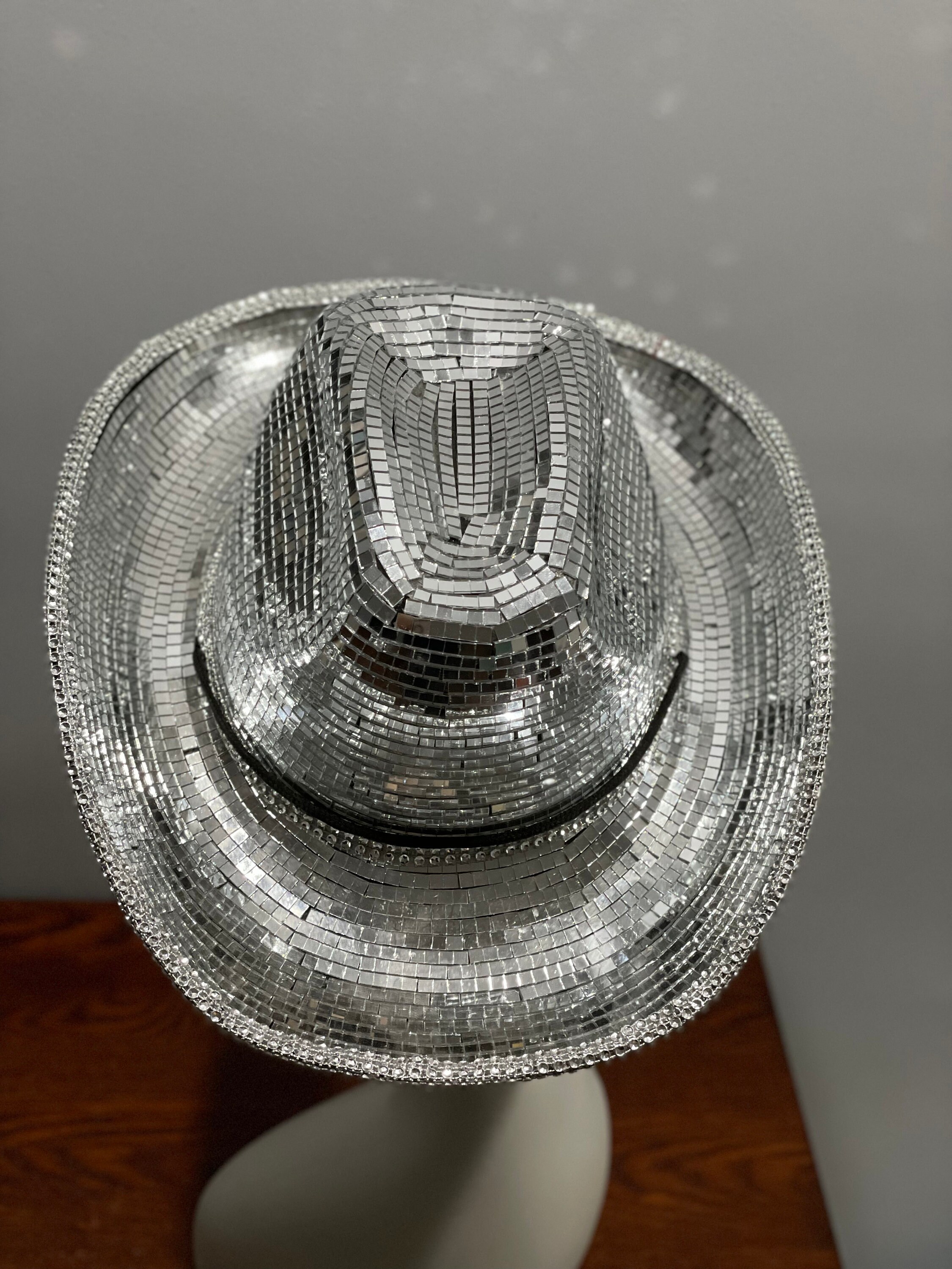 Cowboy Hat,concert Disco Ball Cowboy Hat With String,bachelorette Hat ...