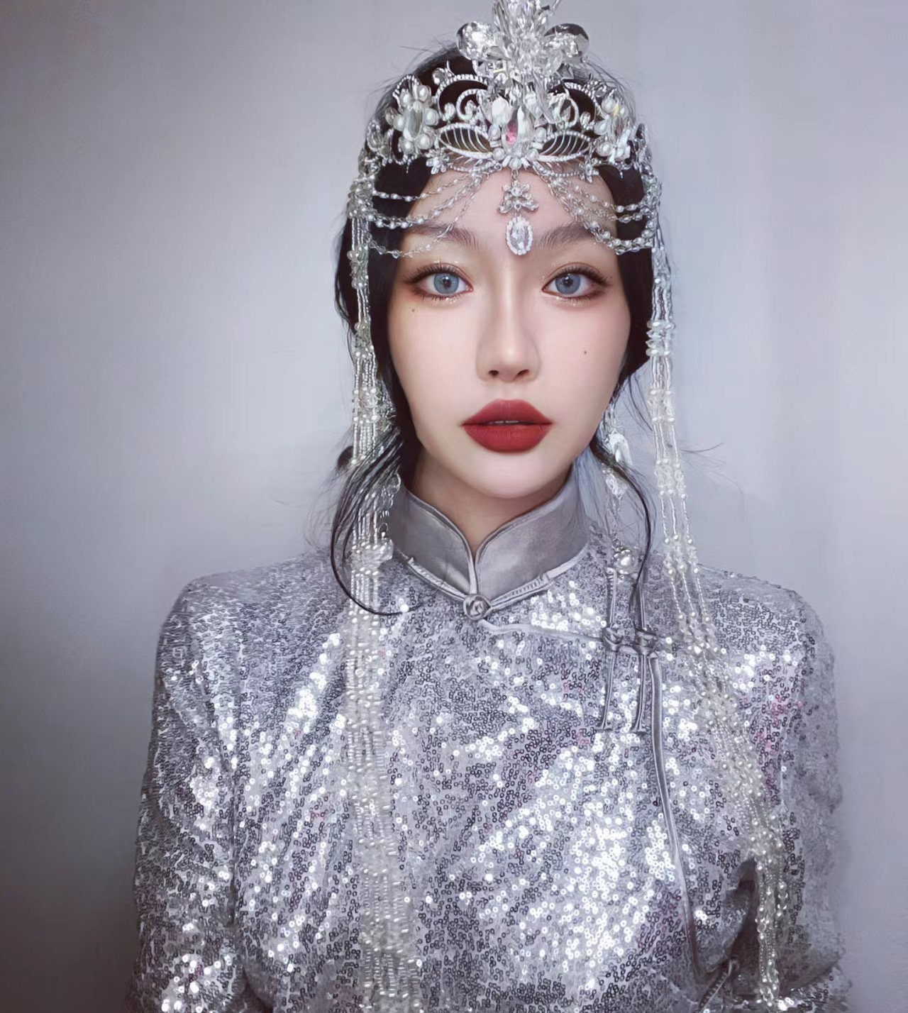 Rhinestone Headpieces Jewelry,crystal Long Fringe Head Chainheadpiece ...