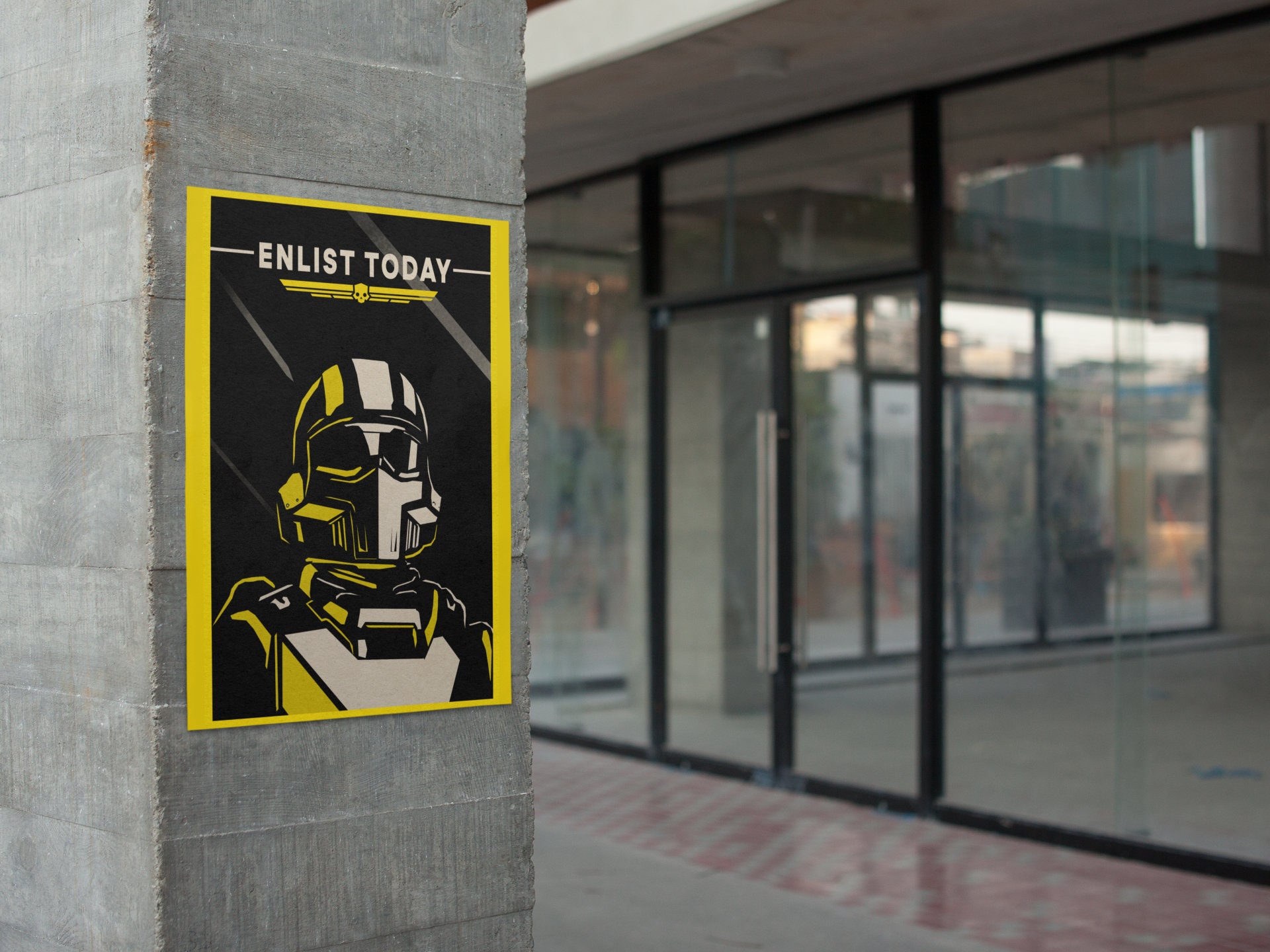 HellDivers 2 Video Game Enlist Today Inspiring Propaganda Poster sold ...