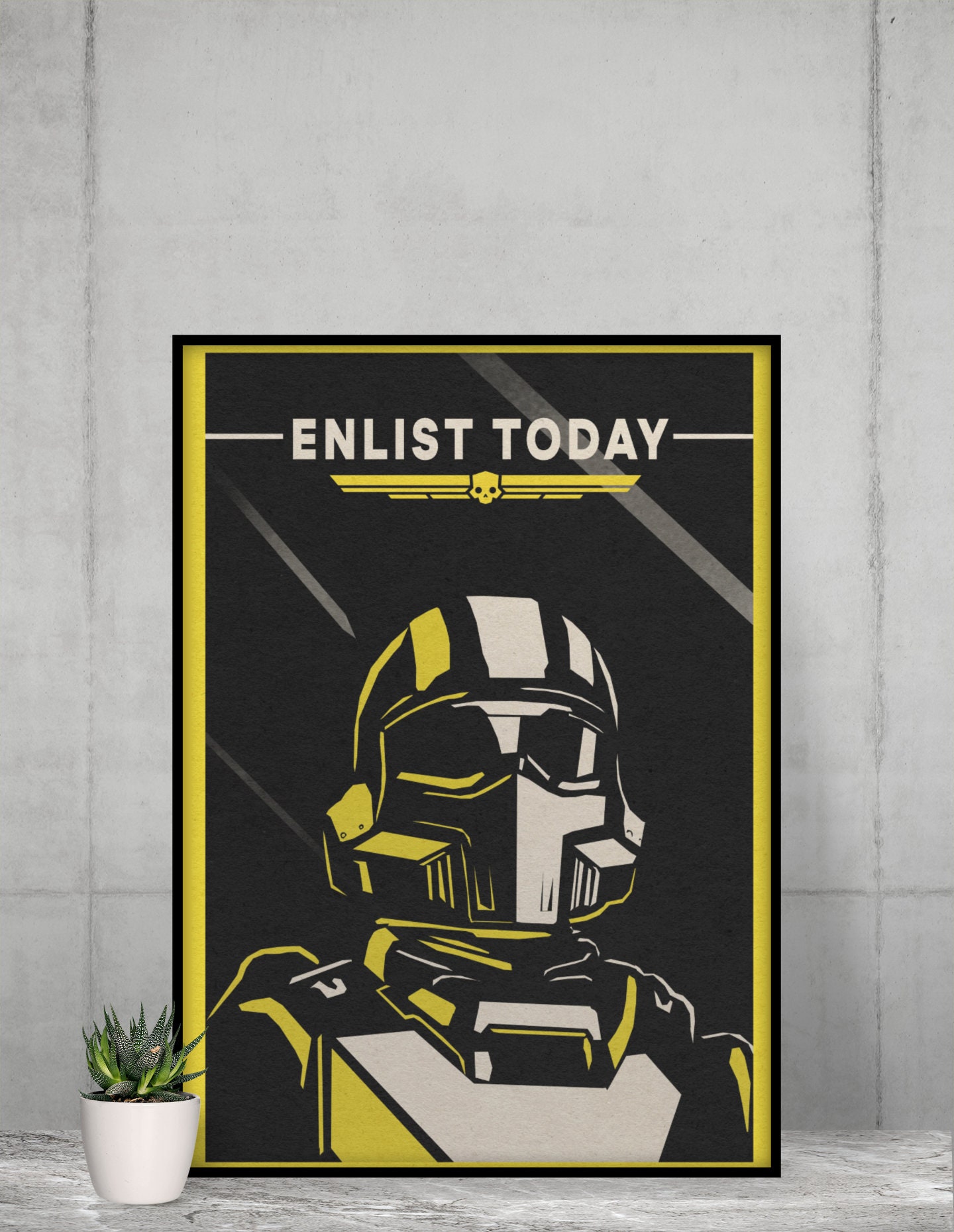 HellDivers 2 Video Game Enlist Today Inspiring Propaganda Poster sold ...