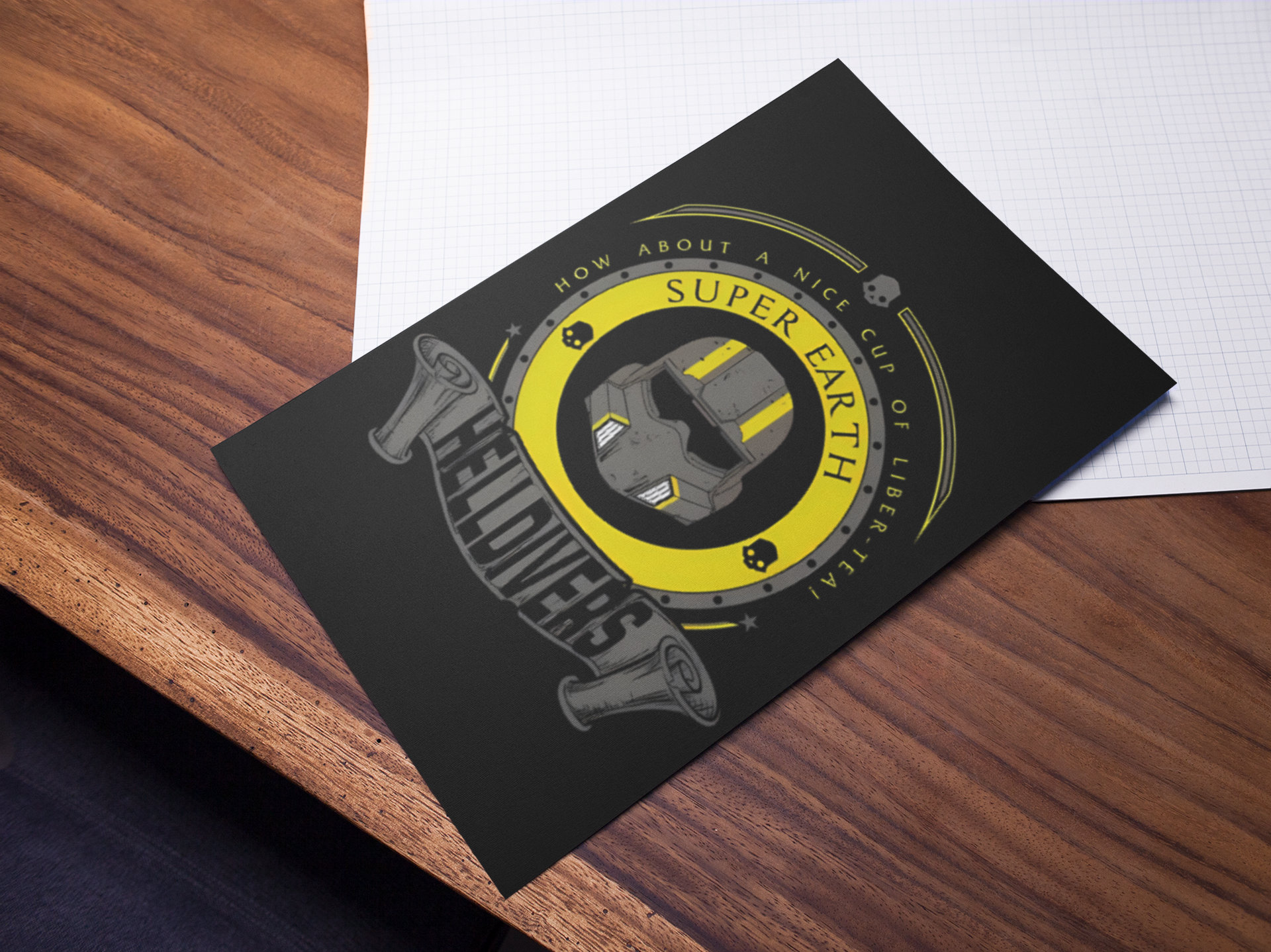 Hell Divers 2 Video Game Super Earth Liber-tea Propaganda Posters sold ...