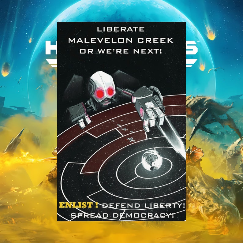 Helldivers 2 Liberate Malevelon Creek Campaign High Quality Matte