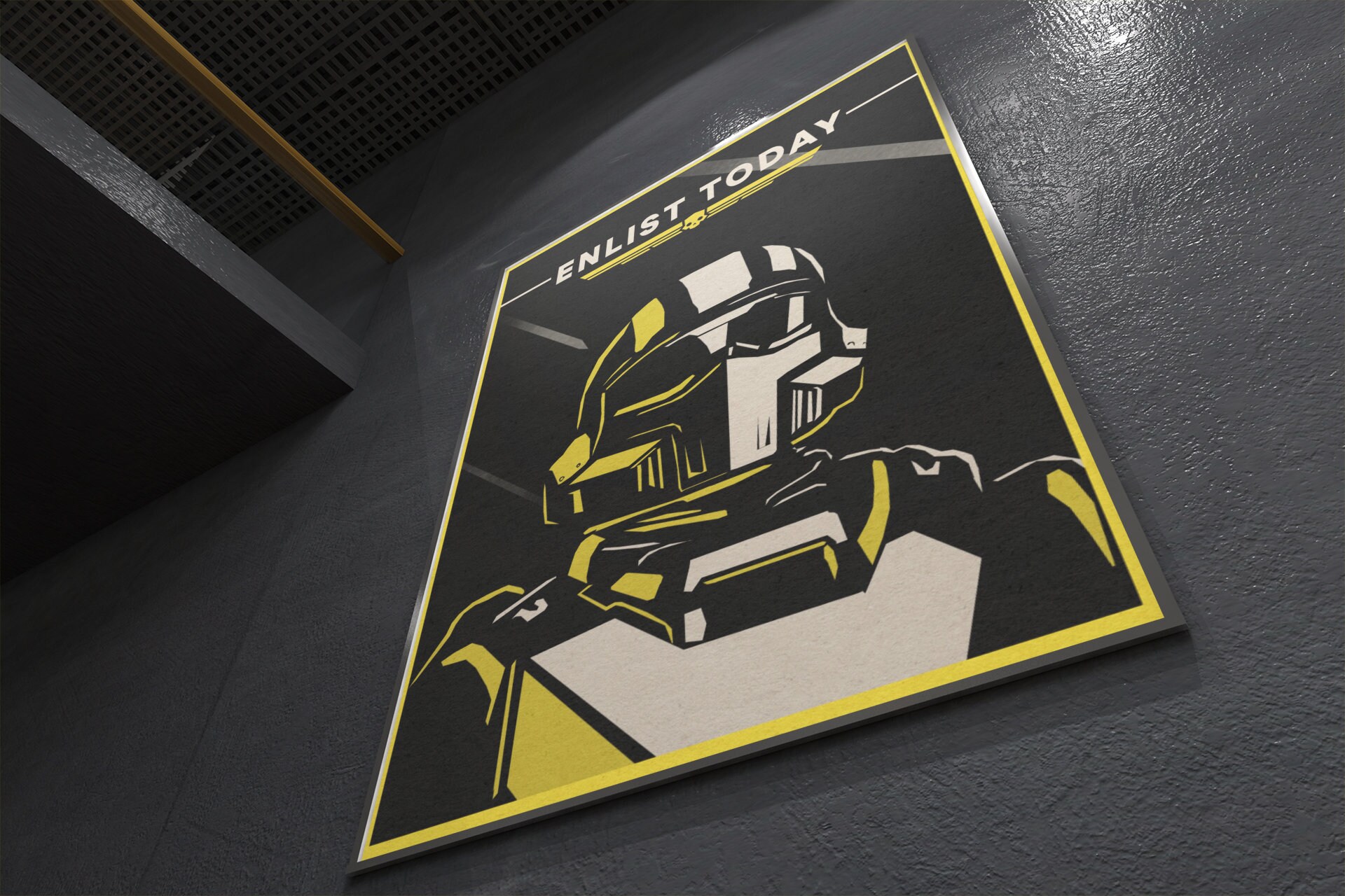Helldivers 2 Video Game Enlist Today Inspiring Propaganda Poster Sold
