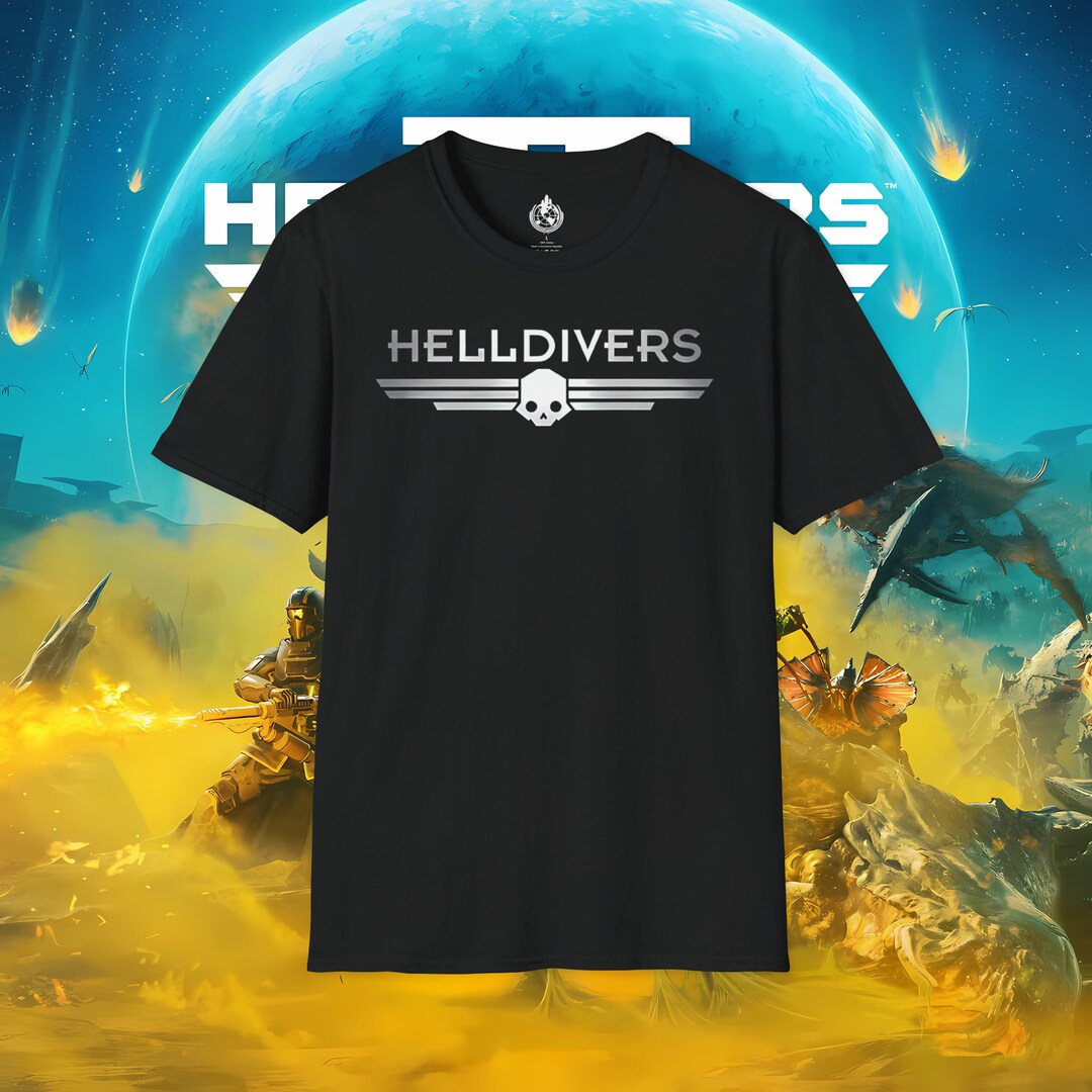 Helldivers 2 Videojuego Unisex Merch Softstyle Camiseta Helldivers ...