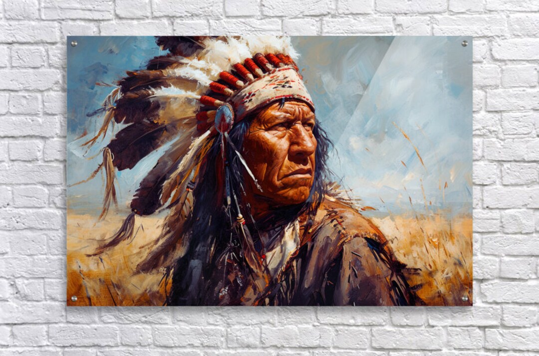 Native American Art Indian Art Native Art Wall Art Oversized Art for ...