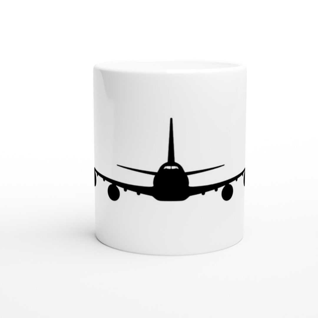Boeing 747 Ceramic Mug, Aviator Coffee, Airline Pilot Coffee Cup ...