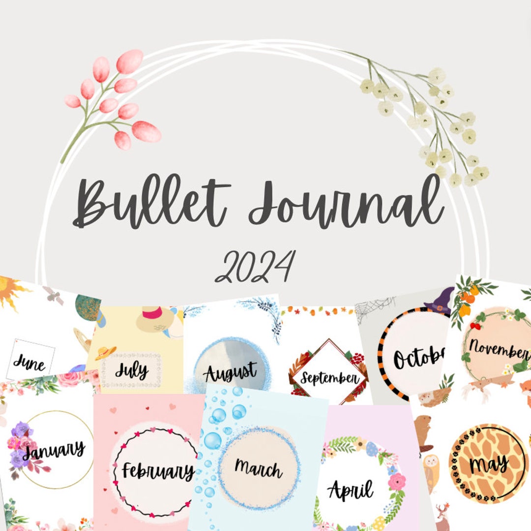2024 Bullet Journal Digital - Etsy