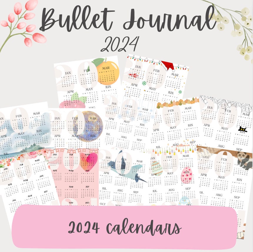 2024 Bullet Journal Digital - Etsy