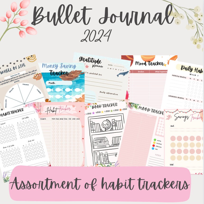 2024 Bullet Journal Digital - Etsy