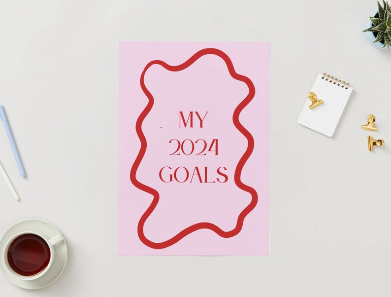 ULTIMATE 2024 Goal Setting Bundle Calendar Bucket List Reflections ...