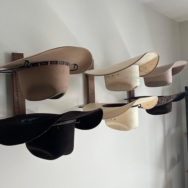 Wall Mounted Cowboy Hat Holder - Etsy