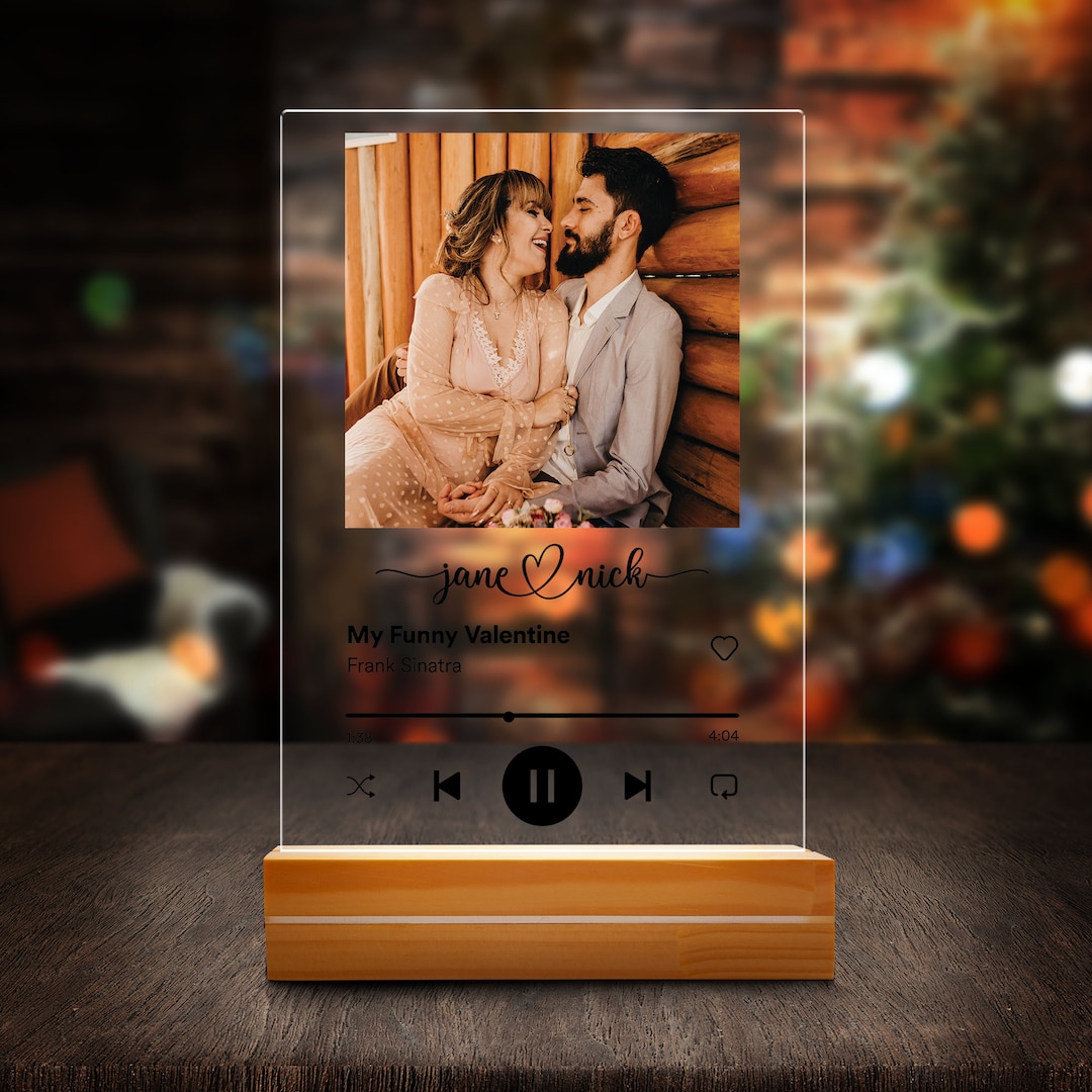 Personalized Acrylic Song Plaque Music Plaque With Stand Valentines Day ...