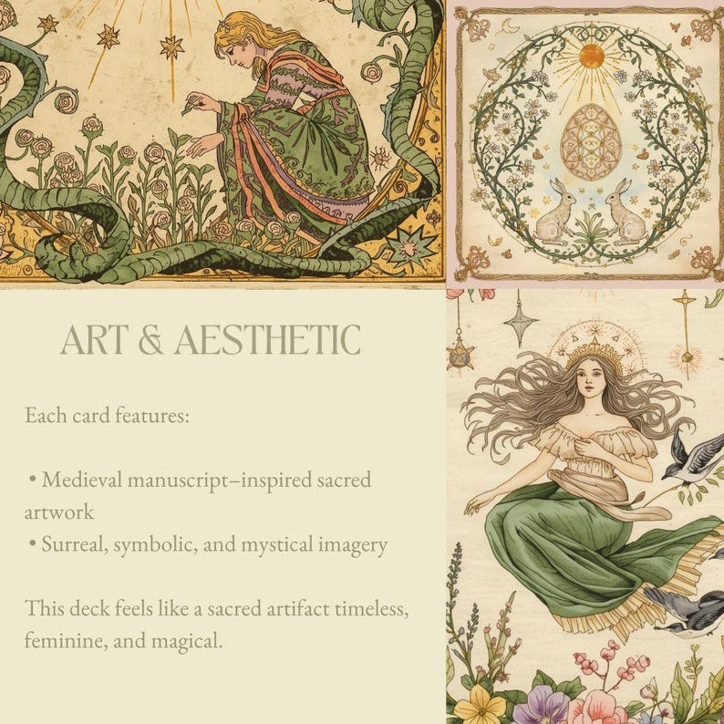 Spring Equinox Affirmation Cards, Ostara Ritual Deck, Women's Circle ...