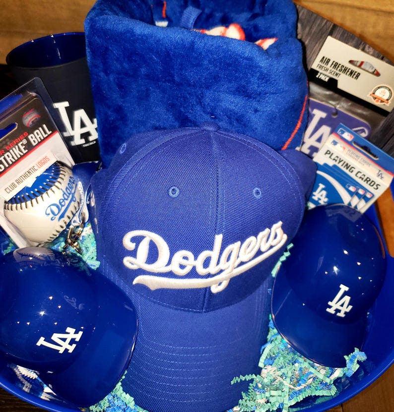 LA Dodgers Basket - Etsy
