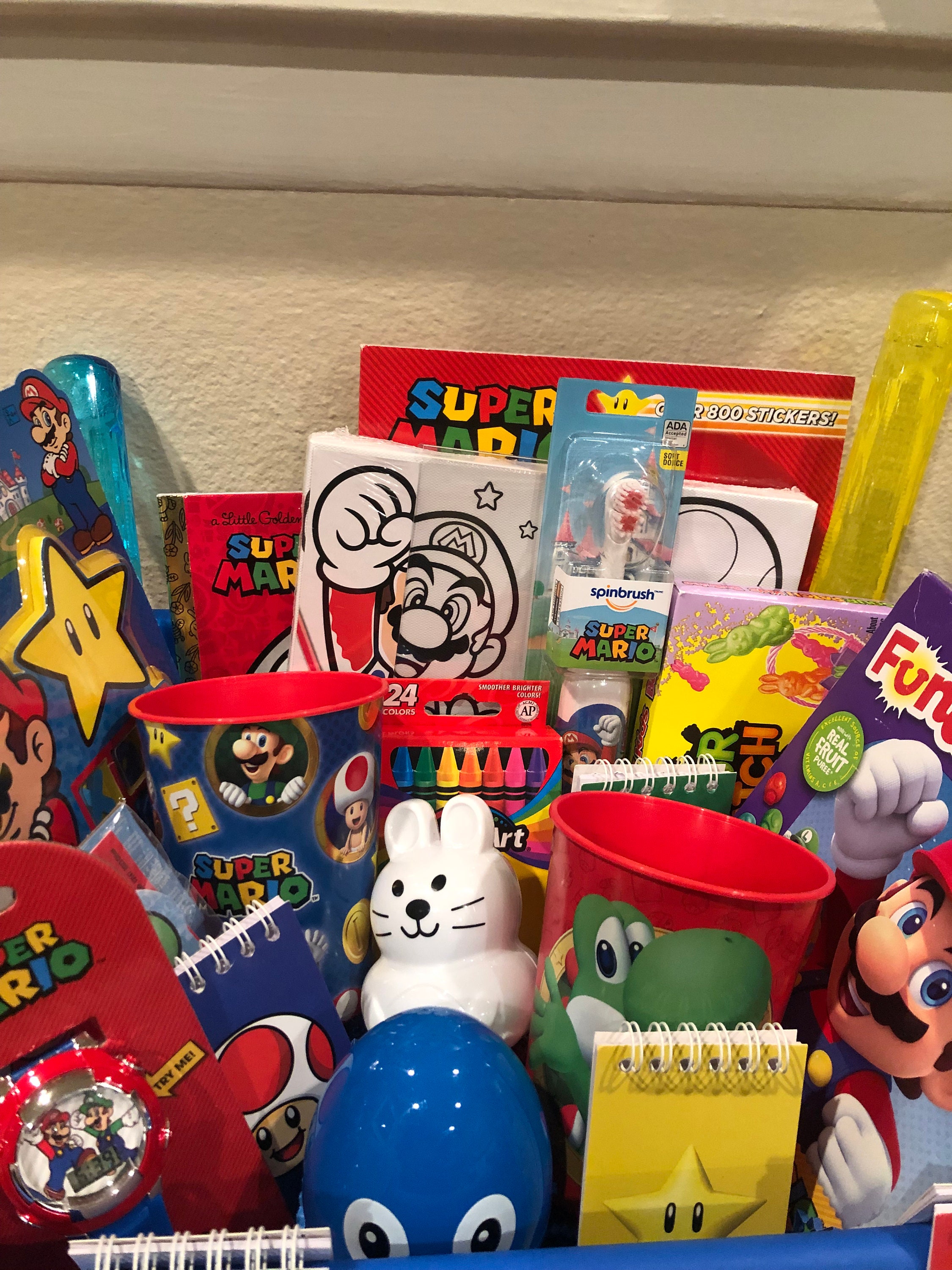 Super Mario Easter Basket 14 Items - Etsy