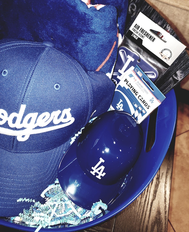 LA Dodgers Basket - Etsy