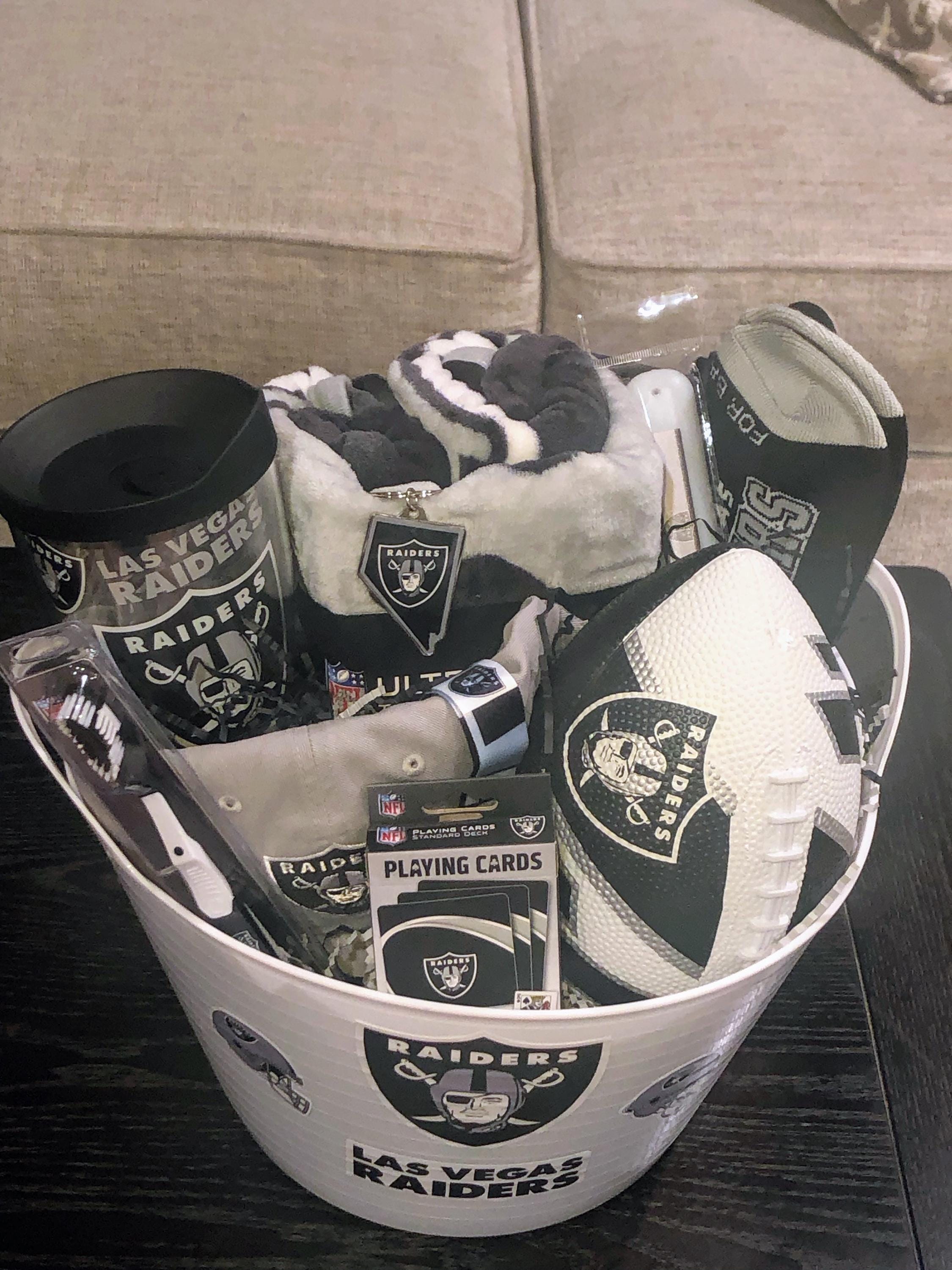 Raiders Fan Gift Basket: Hat, Blanket, Tumbler & More - Etsy