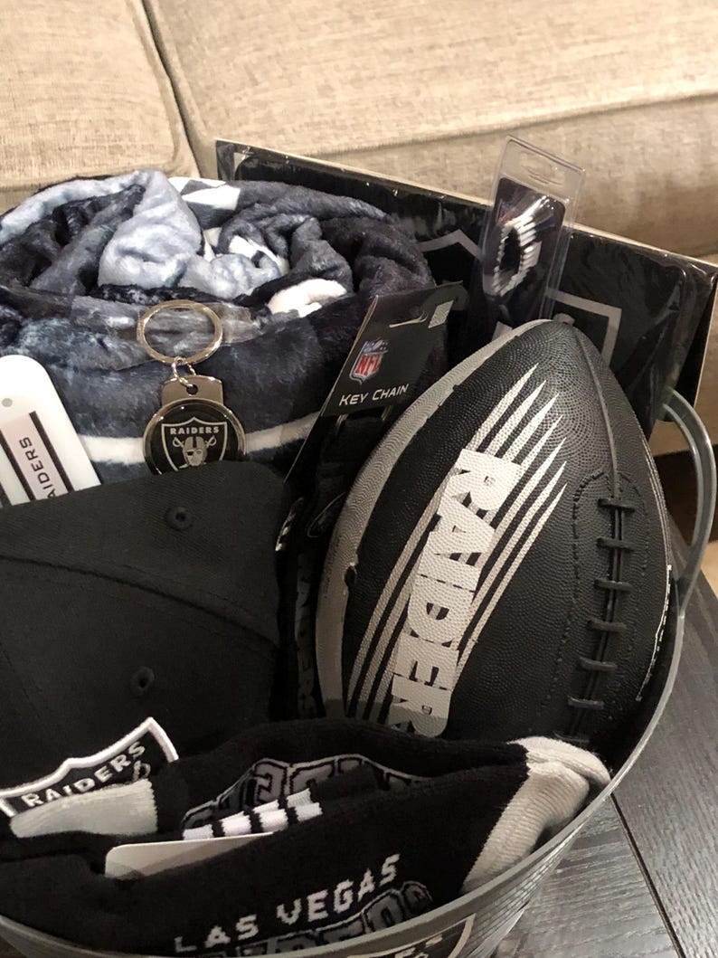 Raiders Fan Gift Basket: Hat, Blanket, Tumbler & More - Etsy