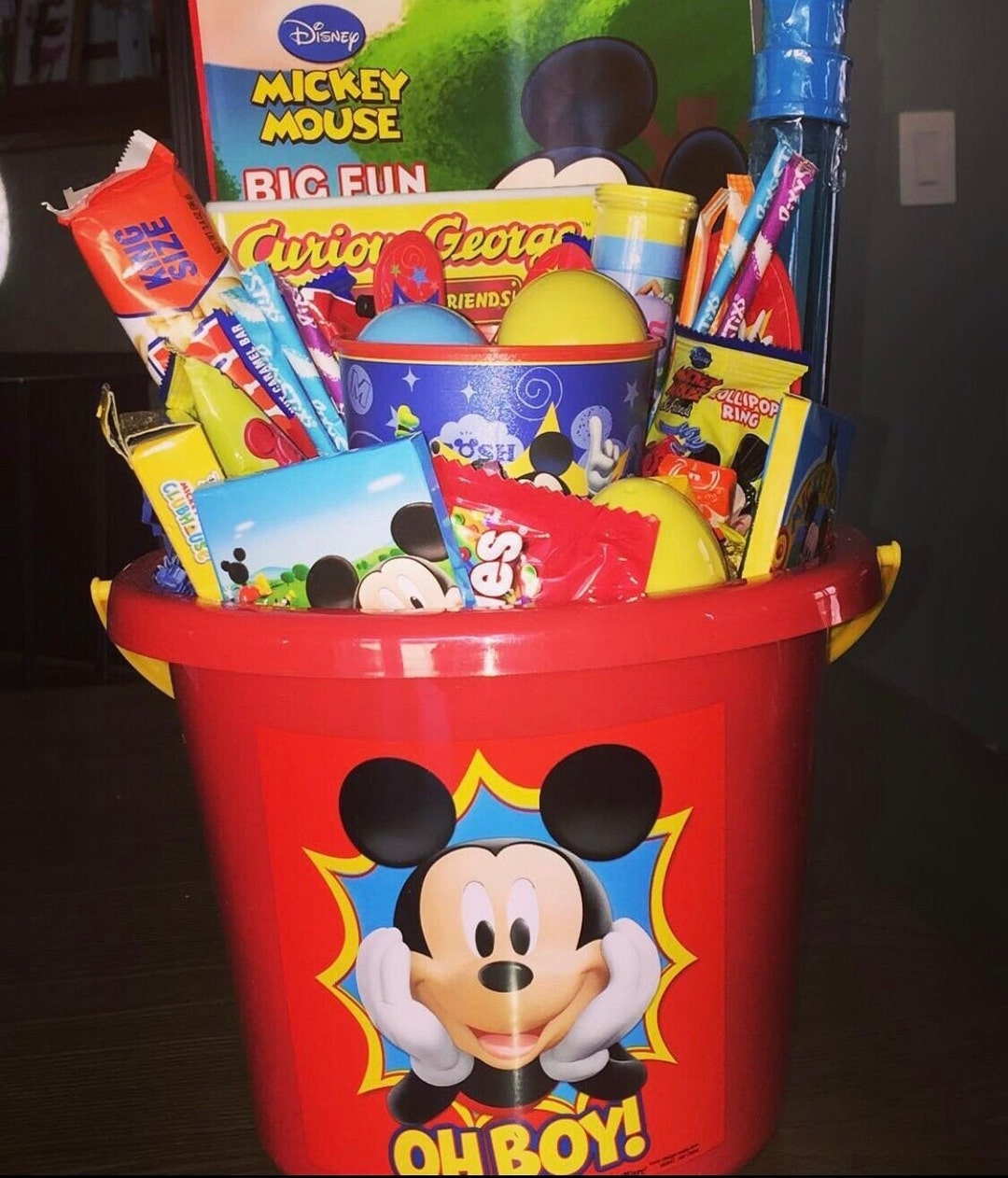 Mickey Mouse Basket - Etsy