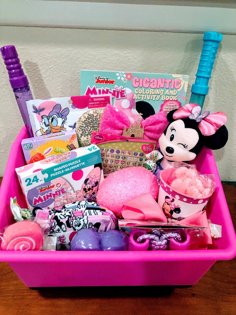 Minnie Mouse Birthday Gift Basket for Girls - Etsy