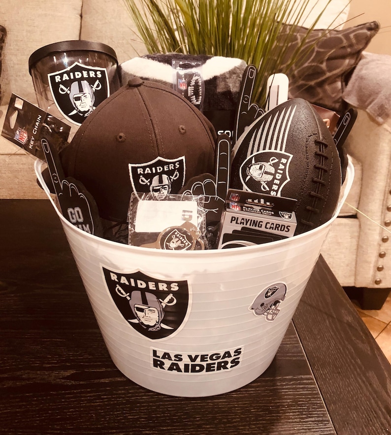 Raiders Fan Gift Basket: Hat, Blanket, Tumbler & More - Etsy