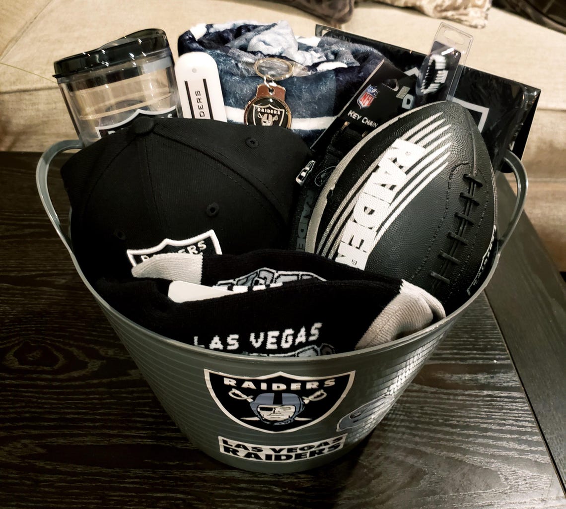 Raiders Fan Gift Basket: Hat, Blanket, Tumbler & More - Etsy