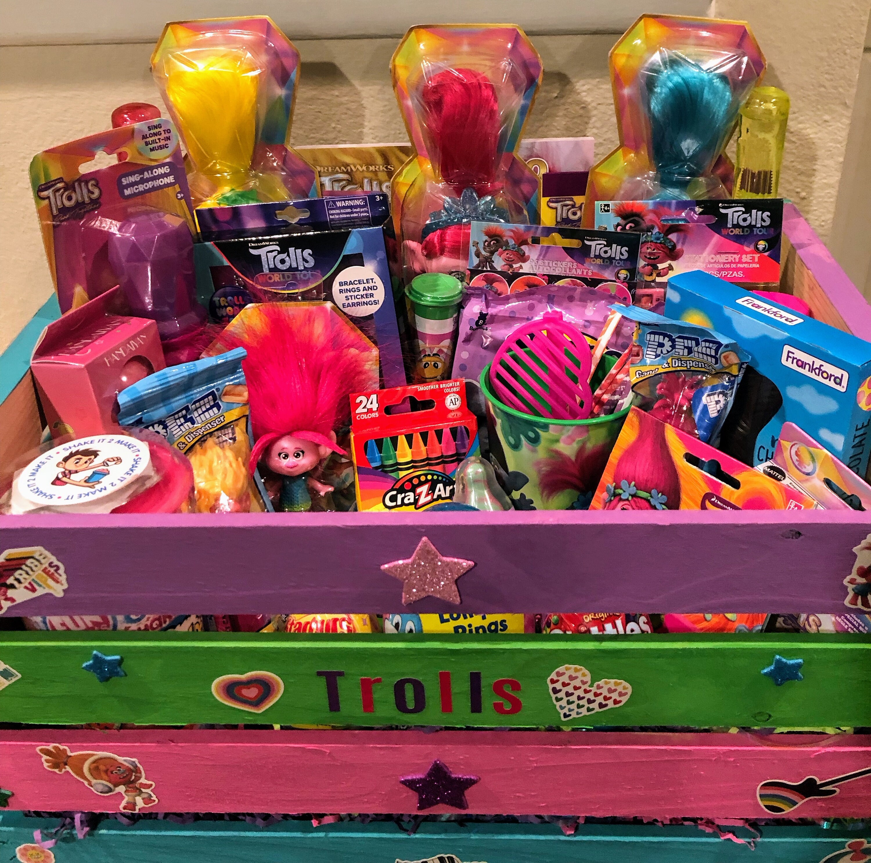 TROLLS GIFT BASKET - Etsy