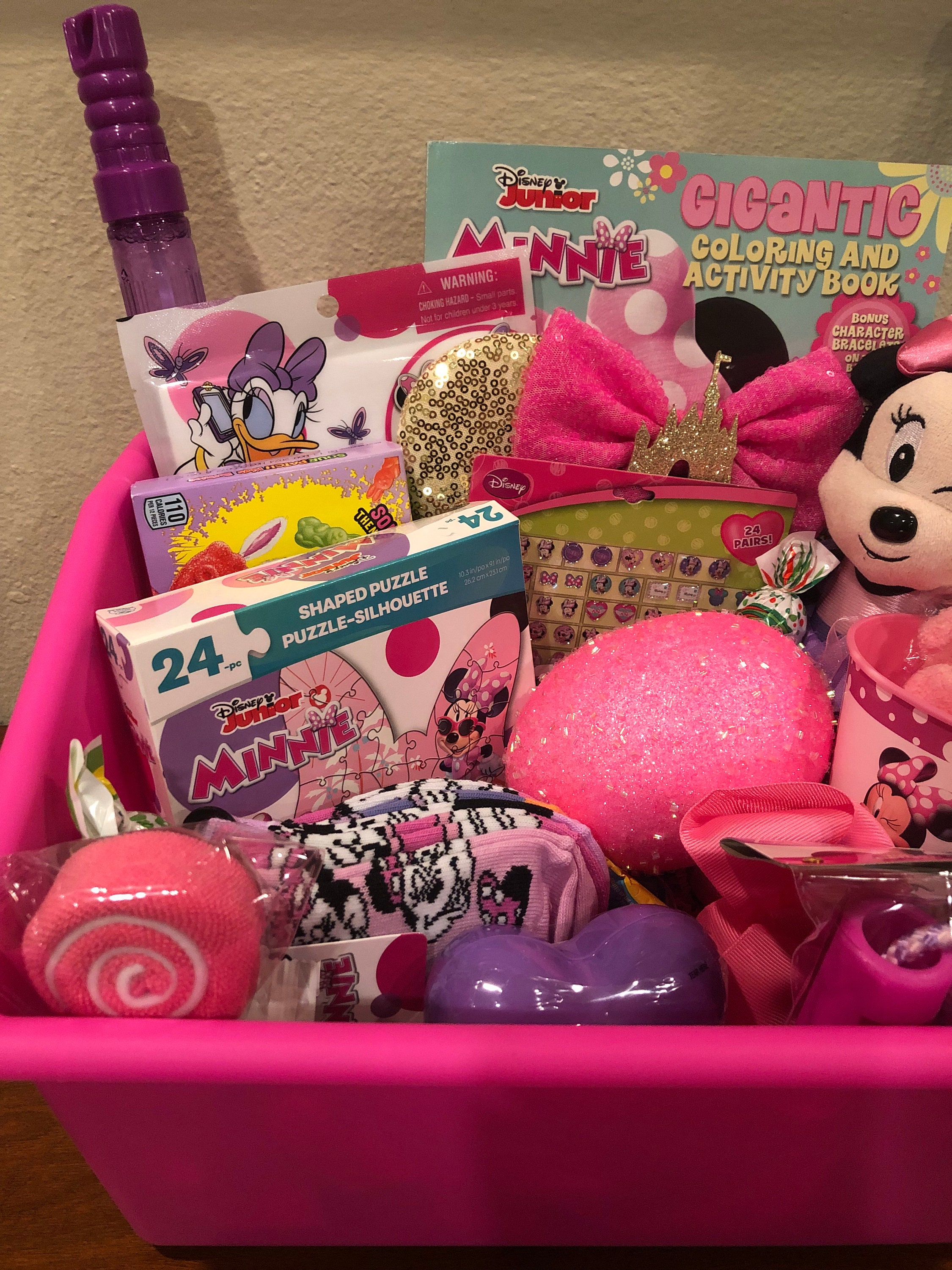 Minnie Mouse Birthday Gift Basket for Girls - Etsy