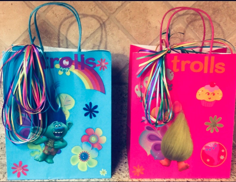 Trolls Party Favor Bags - Etsy