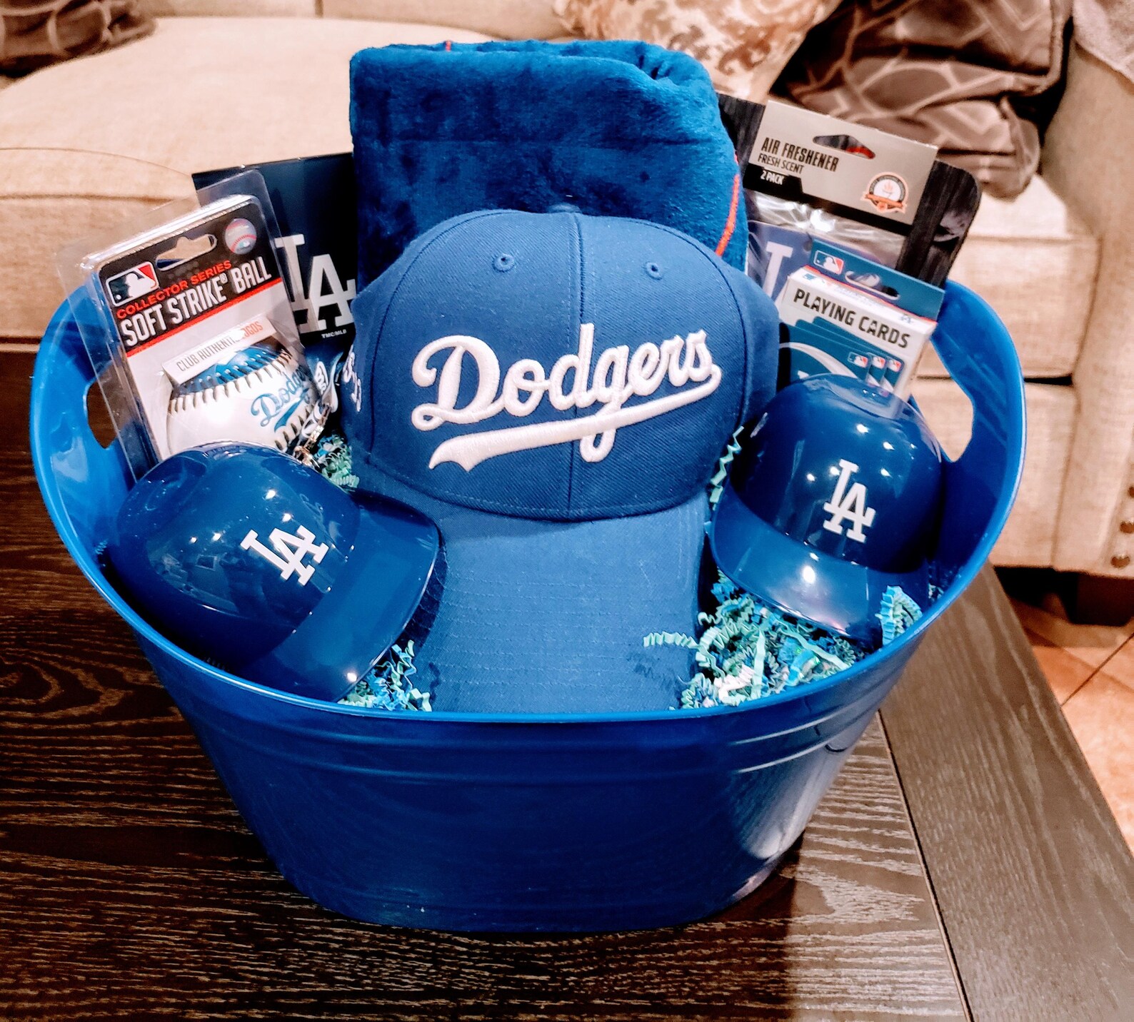 LA Dodgers Basket - Etsy