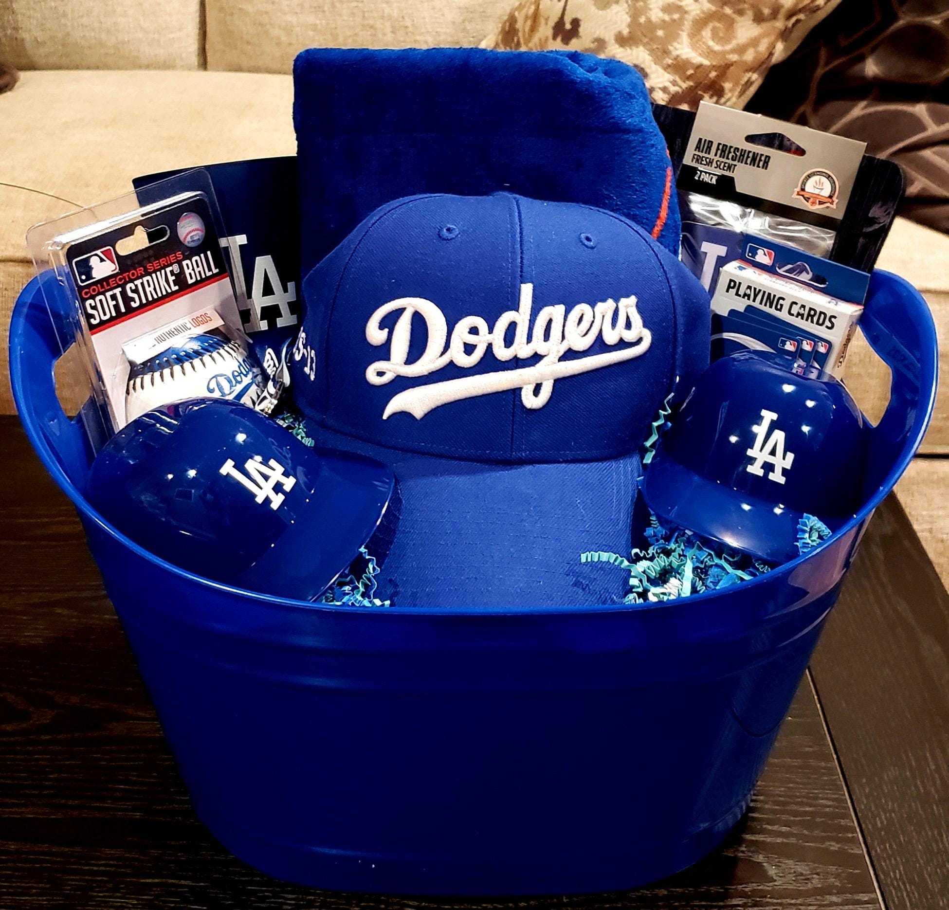 LA Dodgers Basket - Etsy