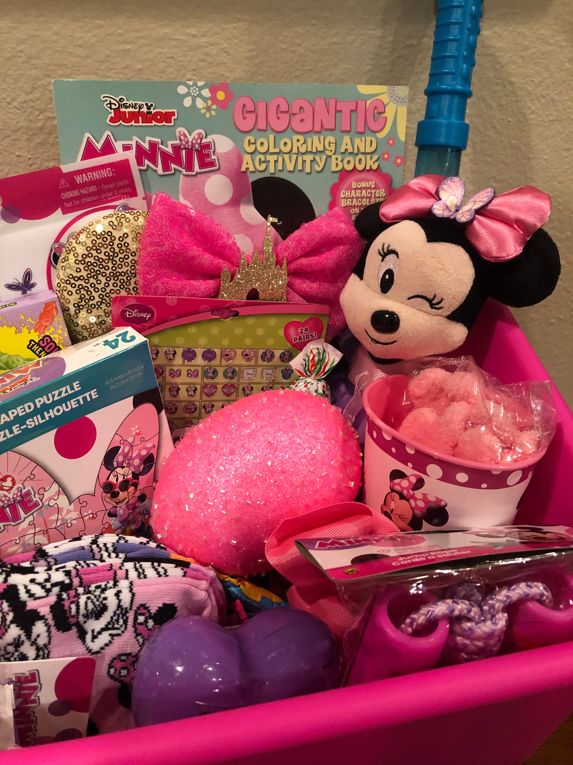 Minnie Mouse Birthday Gift Basket for Girls - Etsy