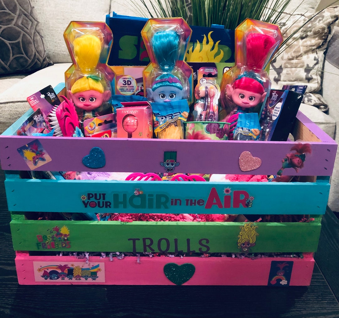 TROLLS EASTER BASKET 18 Item - Etsy