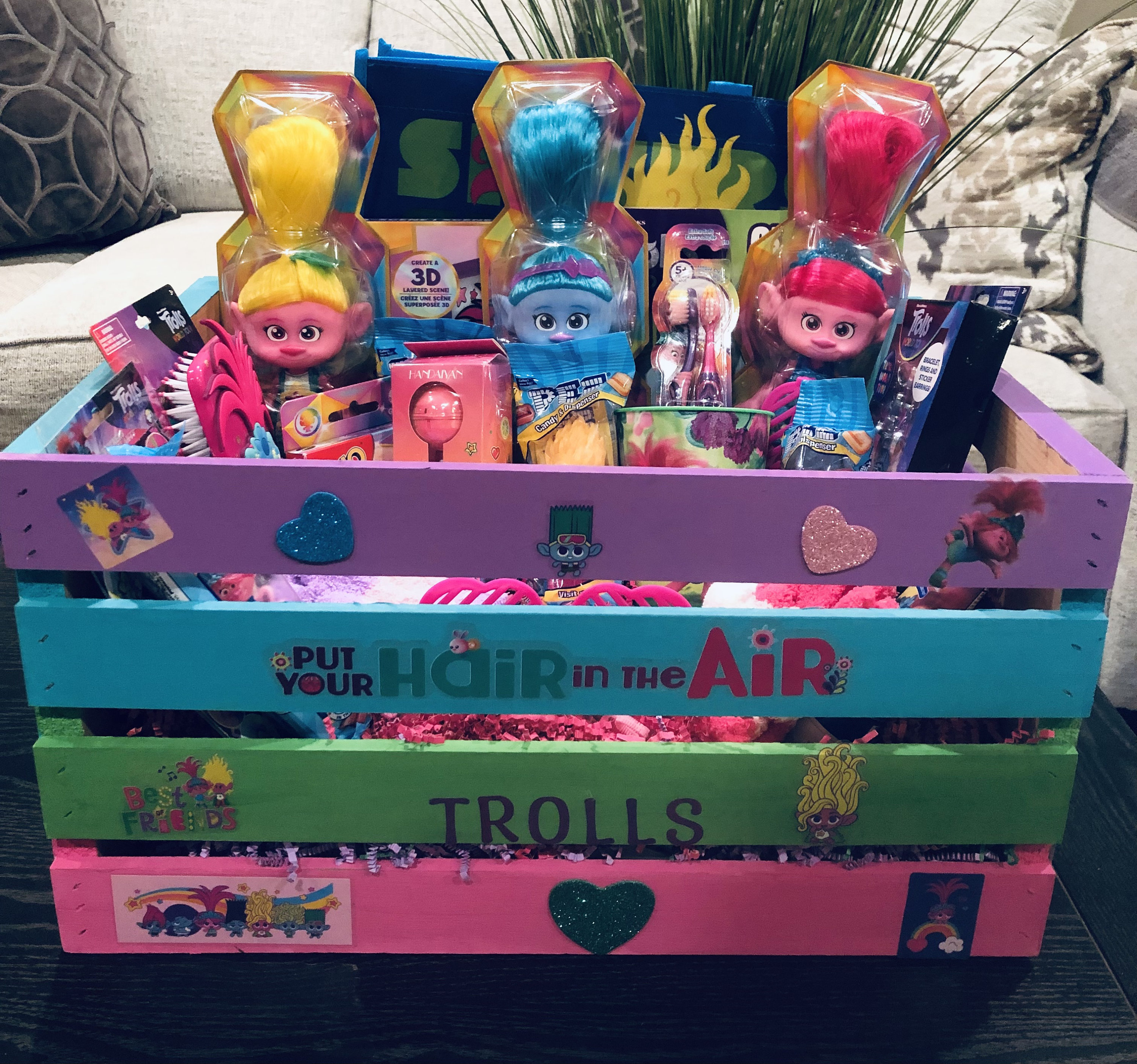TROLLS EASTER BASKET 18 Item - Etsy
