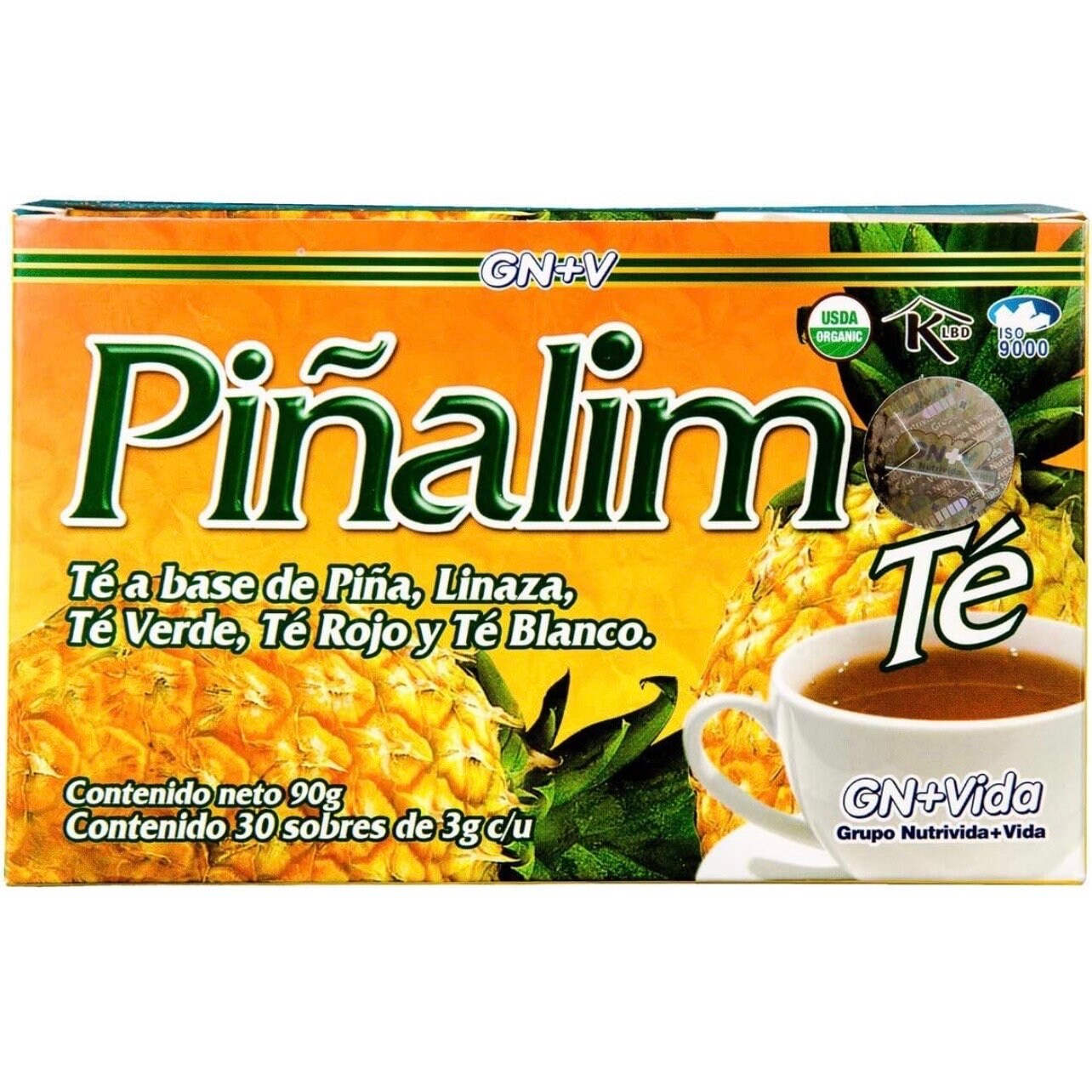 Pinalim Tea /te De Pinalim Mexican Version- Pineapple, Flax, Green Tea ...