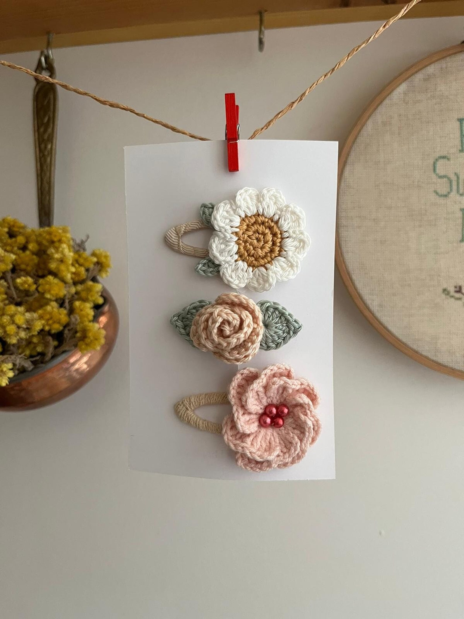 Magnolia Snap Hair Clips, Toddler Hair Rose Clips, Kid's Hair Clips ...