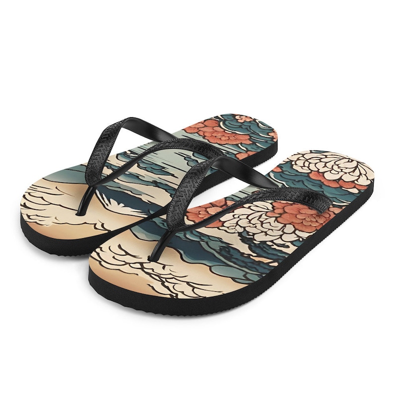 Japanese Inspired Flip Flops Beachwear Summer Beach Lover Gift Japan ...