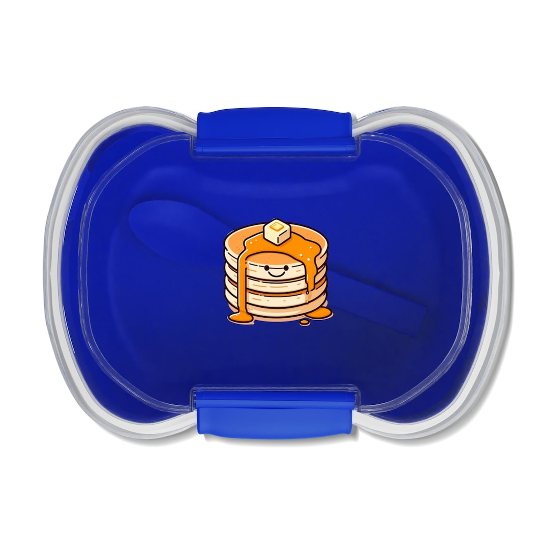 Happy Pancake Bento Box, Cute Kawaii Lunch Container for Kids & Adults ...
