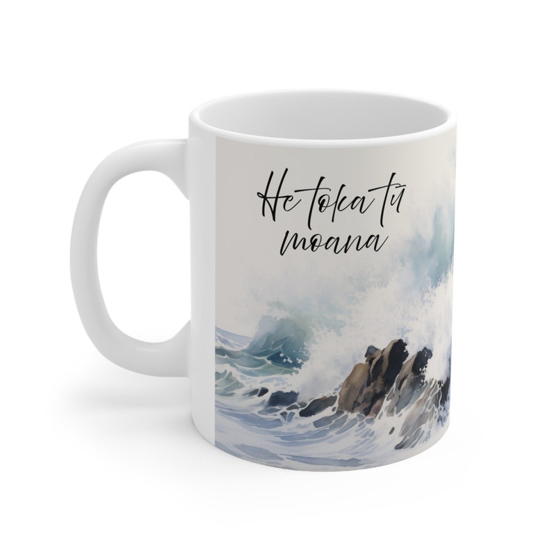 He Toka Tū Moana Te Reo Māori New Zealand Whakataukī Mug Resilience ...