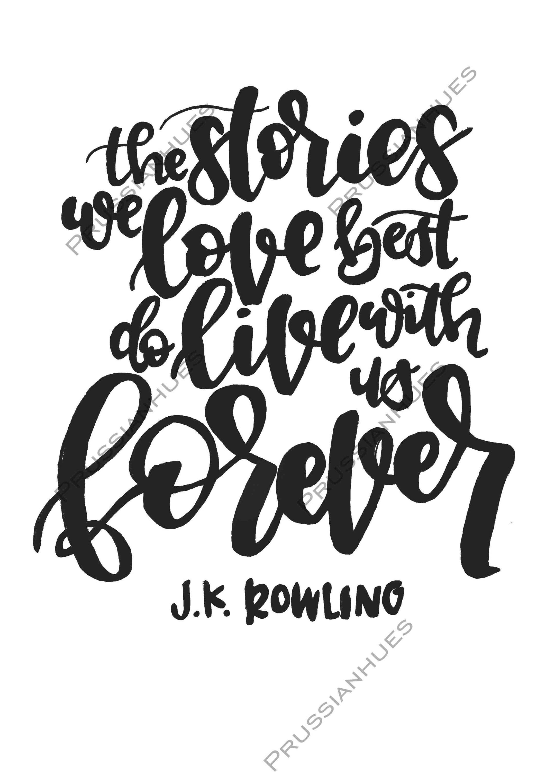 J K Rowling Quote A4 Poster - Etsy