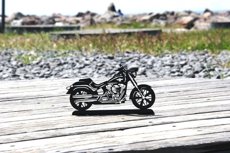 Cruiser Motorcycle Desktop Decorative Item - Etsy