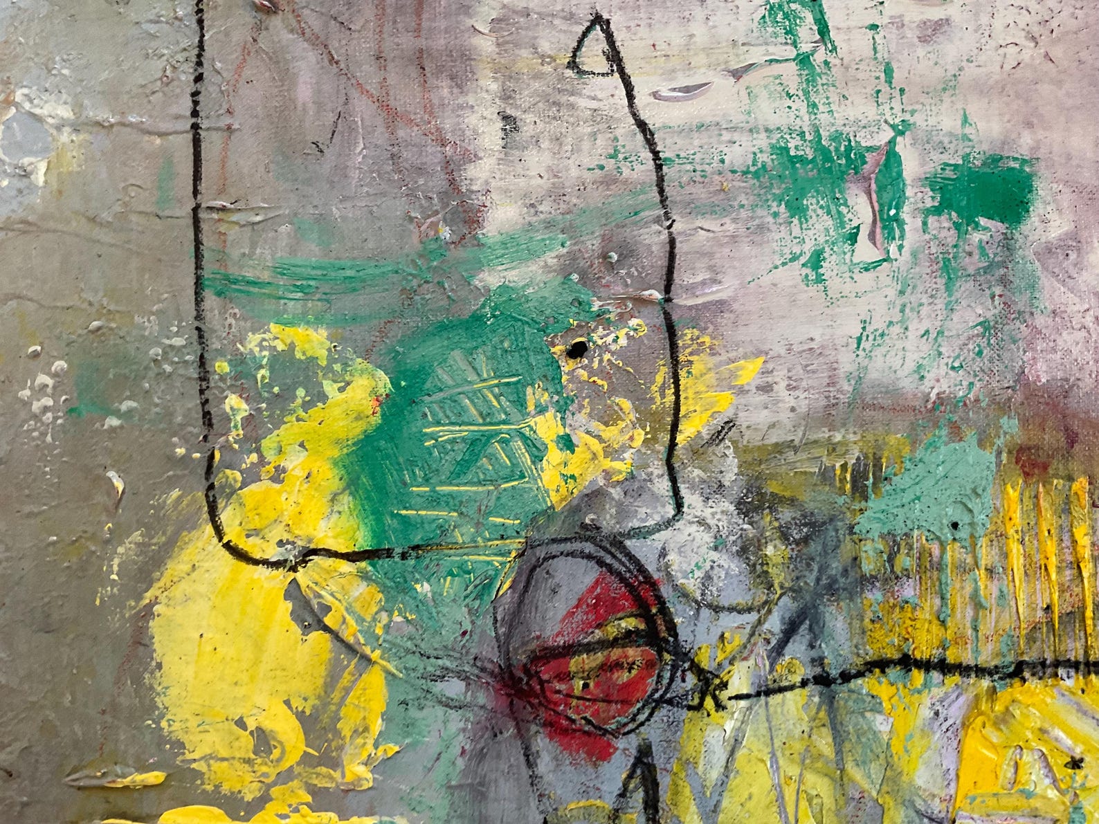 Abstract Painting for Home Decor “thoughts” - Etsy