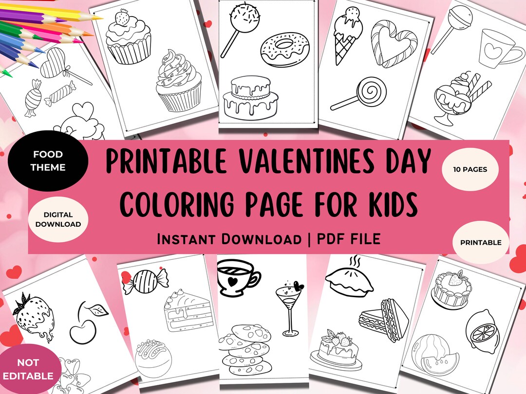 Valentines Day Coloring Pages Printable for Kids Coloring Pages ...