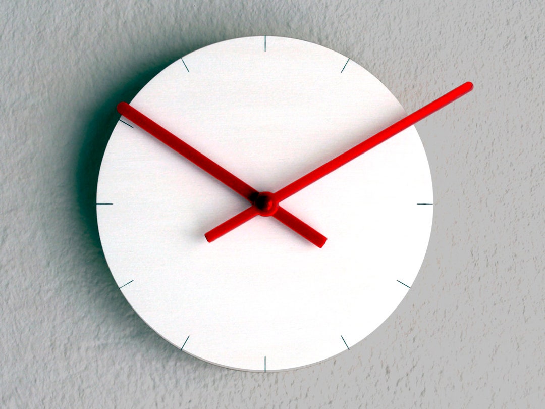 Tiny Small Round Clock With 12 Markings and Modern Timepiece, Sleek ...
