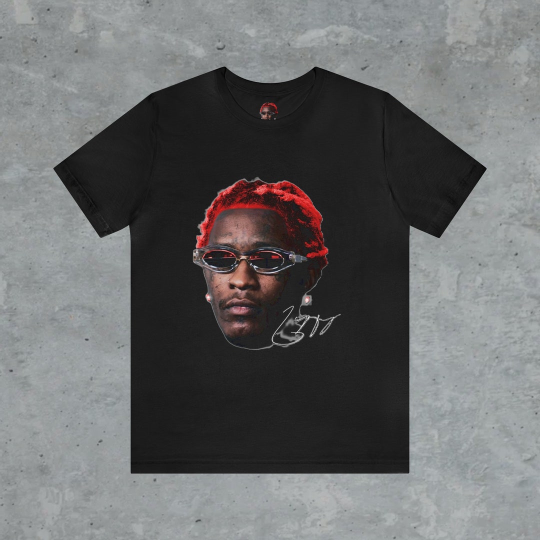 Vintage Young Thug T-shirt Rare Hip Hop Graphic Tee Kanye Thugger Slime ...