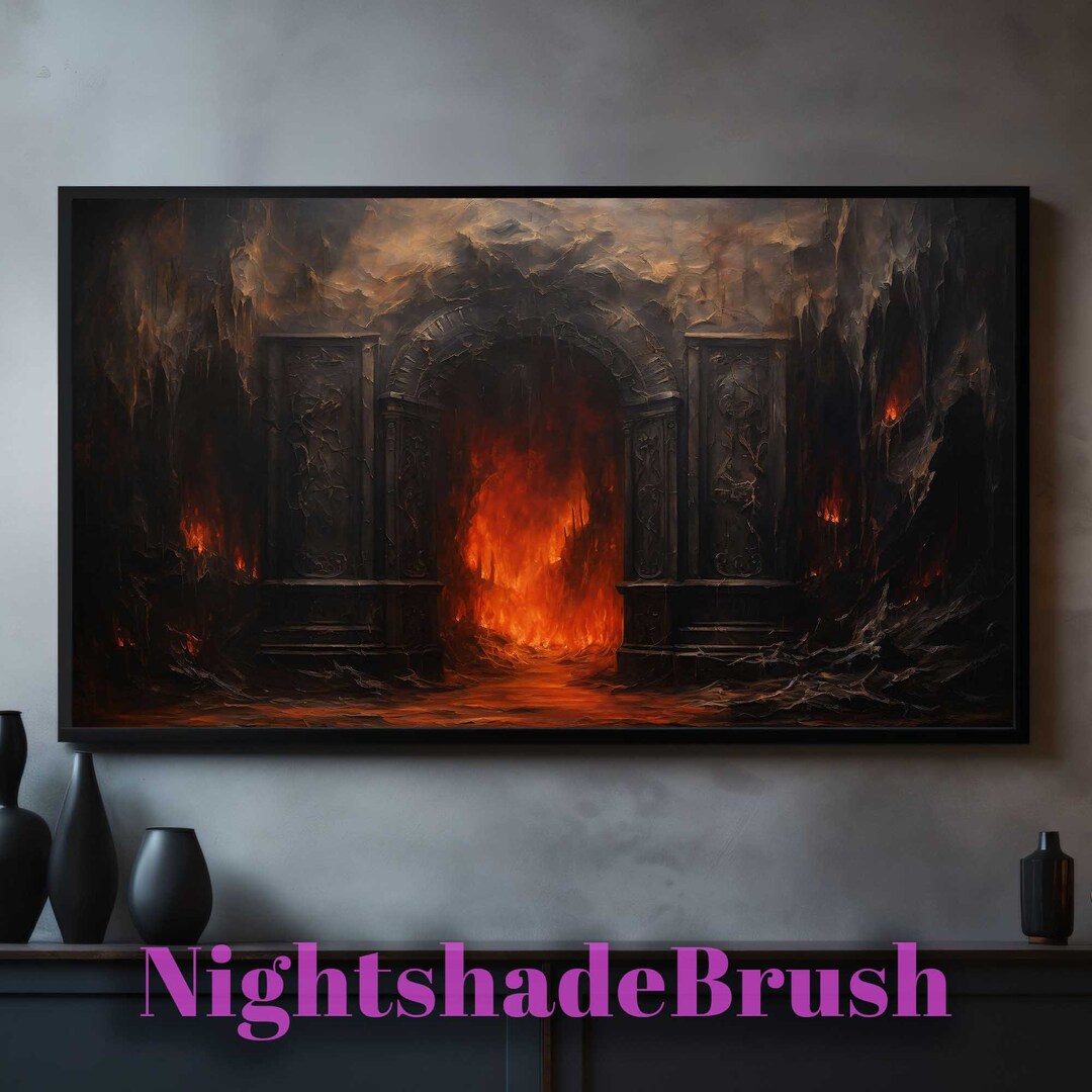 Gothic Hell Door TV Art Digital Download Gothic Hell Door TV ...