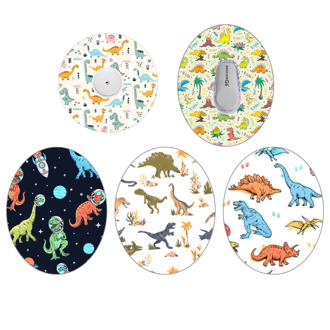Dinosaur CGM Adhesive Patch: Waterproof Diabetes Patch for Kids Libre ...